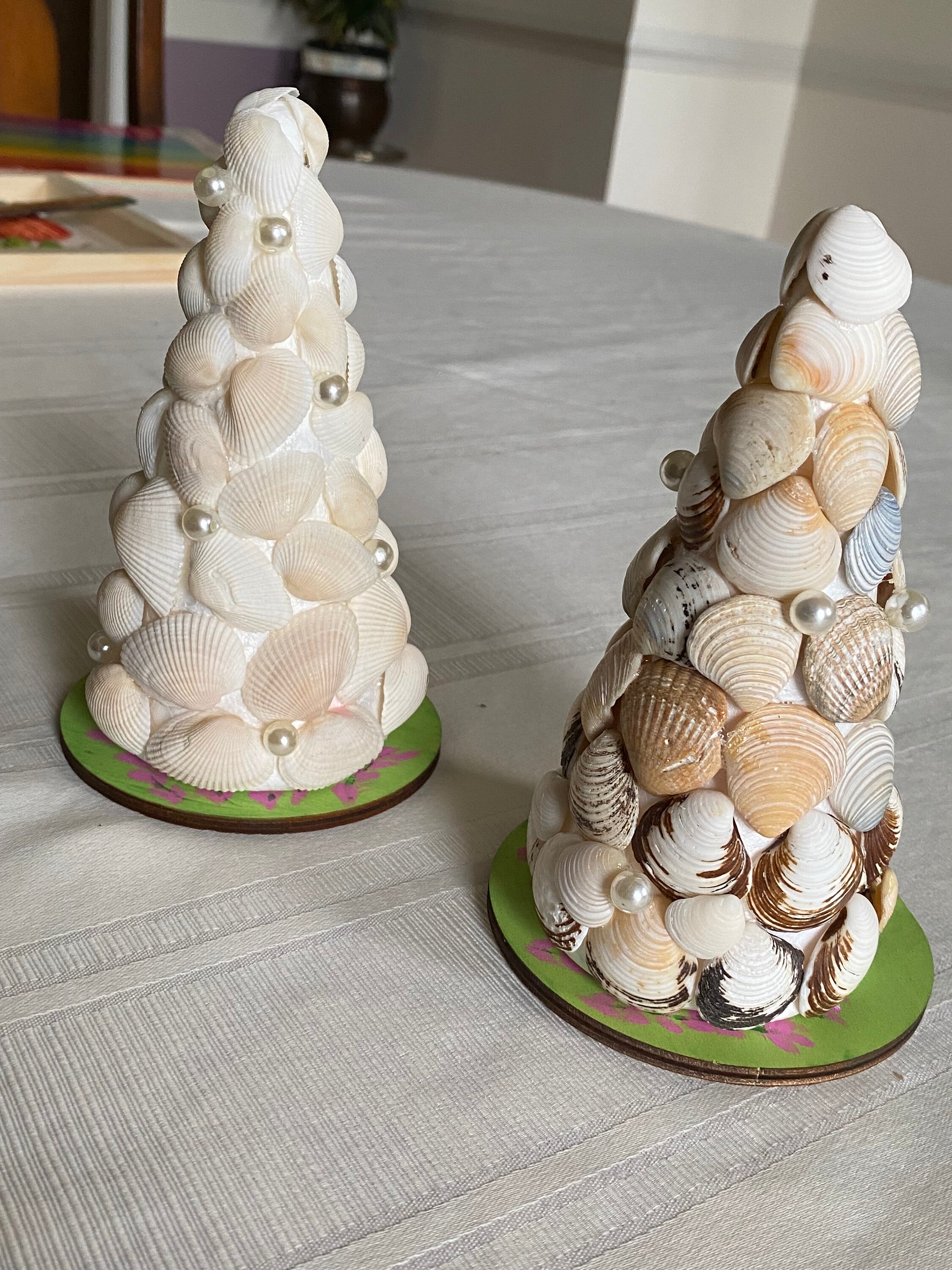 Sea Shell Tree Beach-themed Weddings Nautical Centerpieces Shell Crafts ...