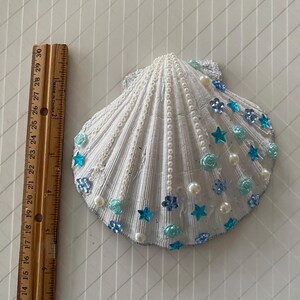 Large 5 in Decorated Scallop Shell for Gifts Favors and Centerpiece at ...