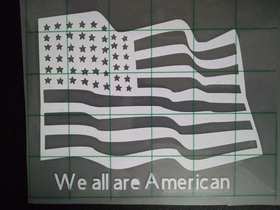 American Flag Vinyl Decal - Etsy