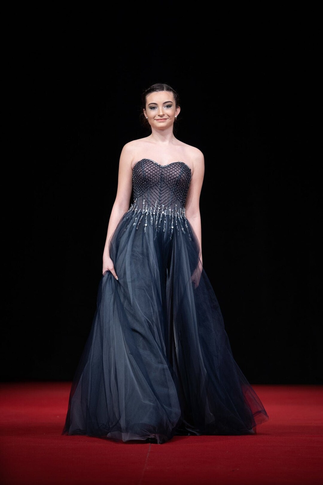 Blue Wedding Dress With Tulle Goth Wedding Dress in Navy - Etsy