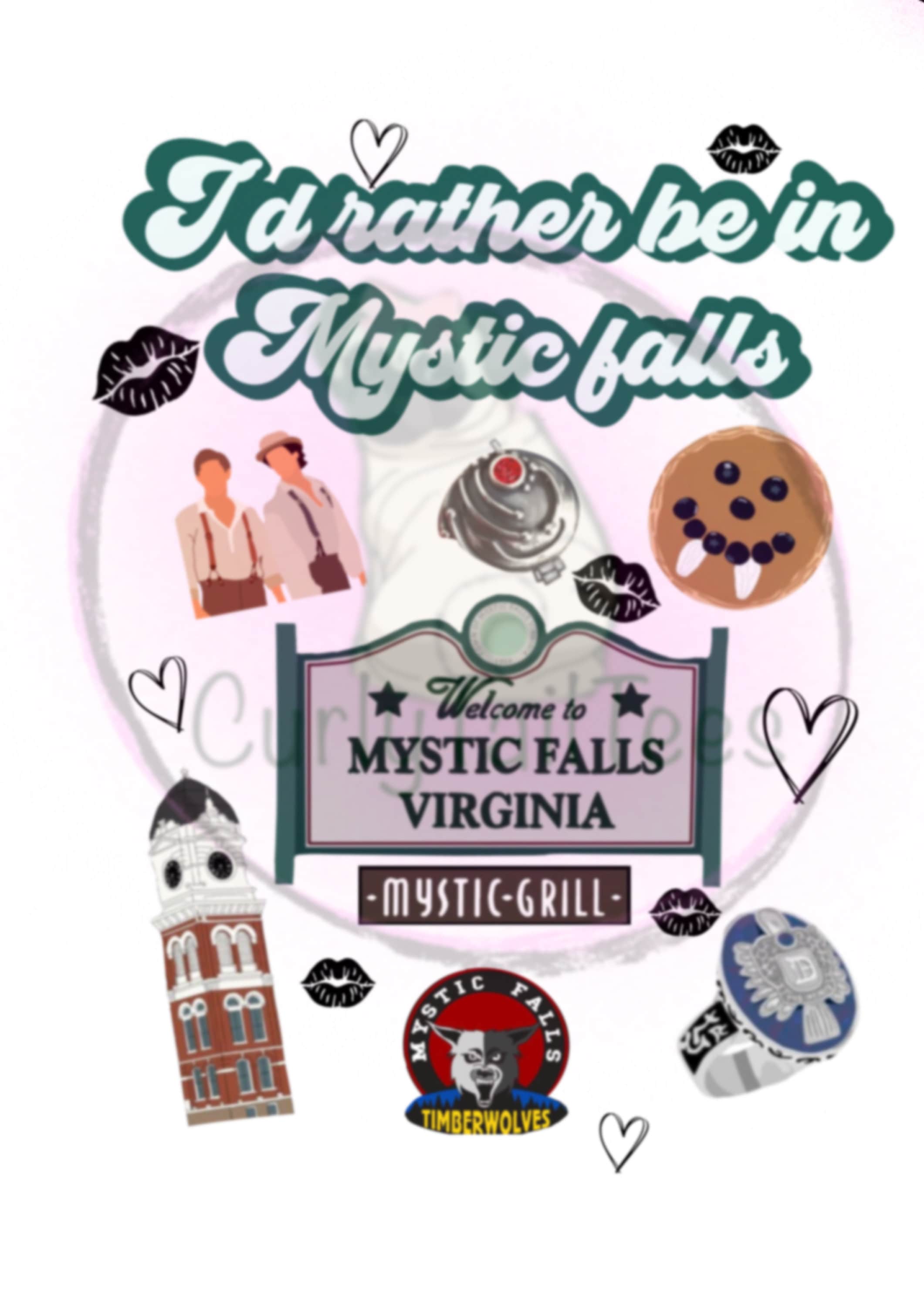 The Vampire Diaries Mystic Falls Png - Etsy