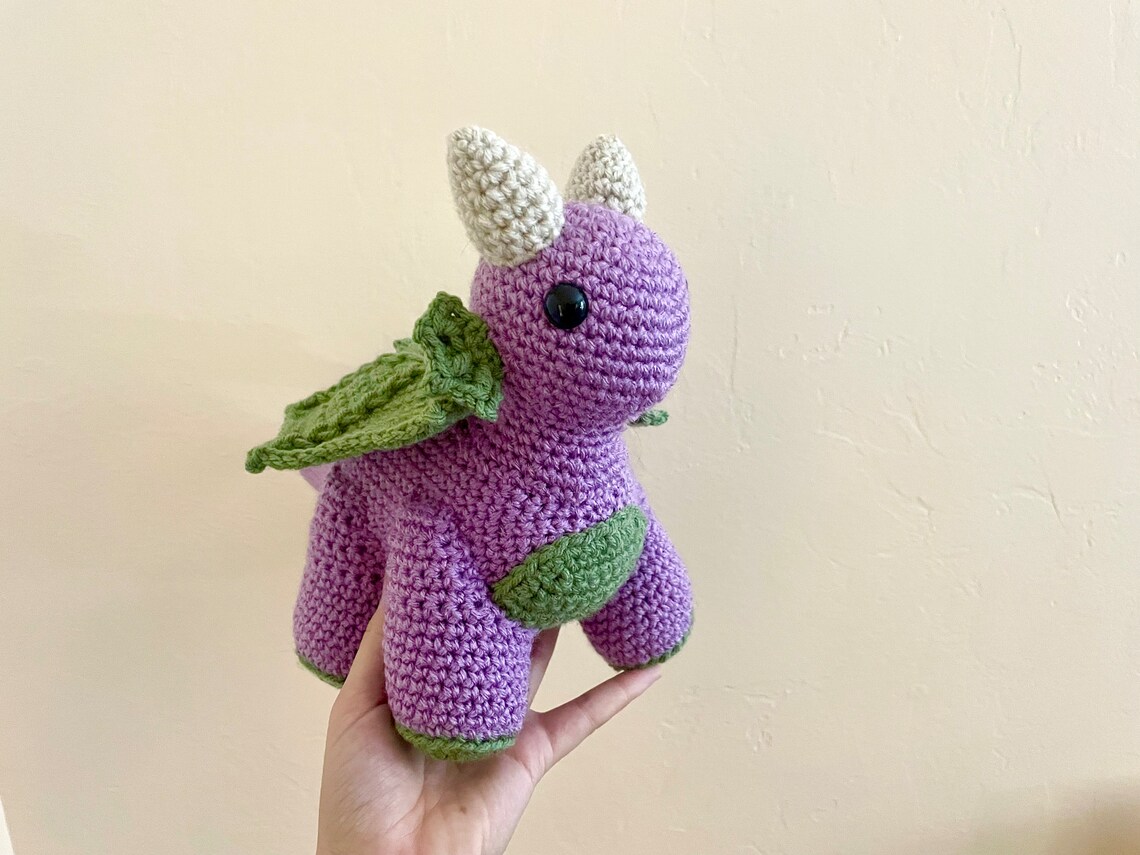 Sweet and Cuddly Dragon Pattern, Instant PDF Download Pattern, Crochet ...