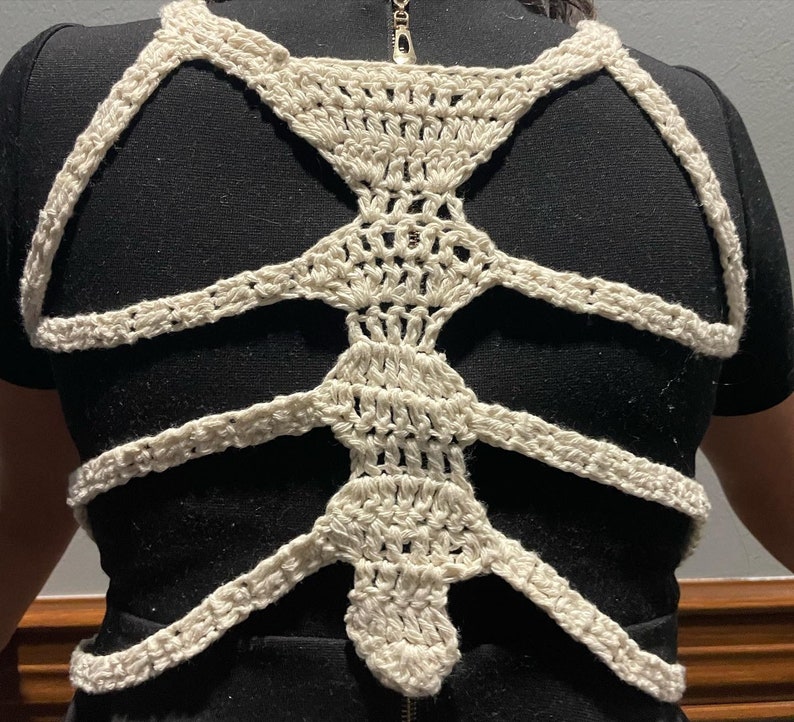 Skeleton Top, Crochet Ribcage Corset Top, Ribcage Corset, Crochet ...