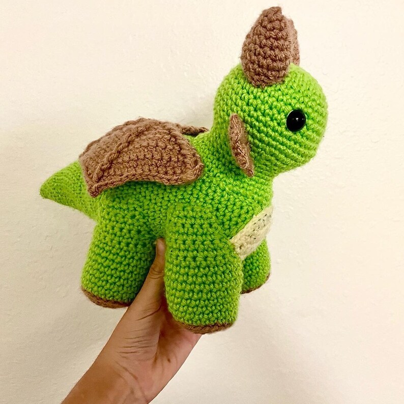 Sweet and Cuddly Dragon Pattern, Instant PDF Download Pattern, Crochet ...