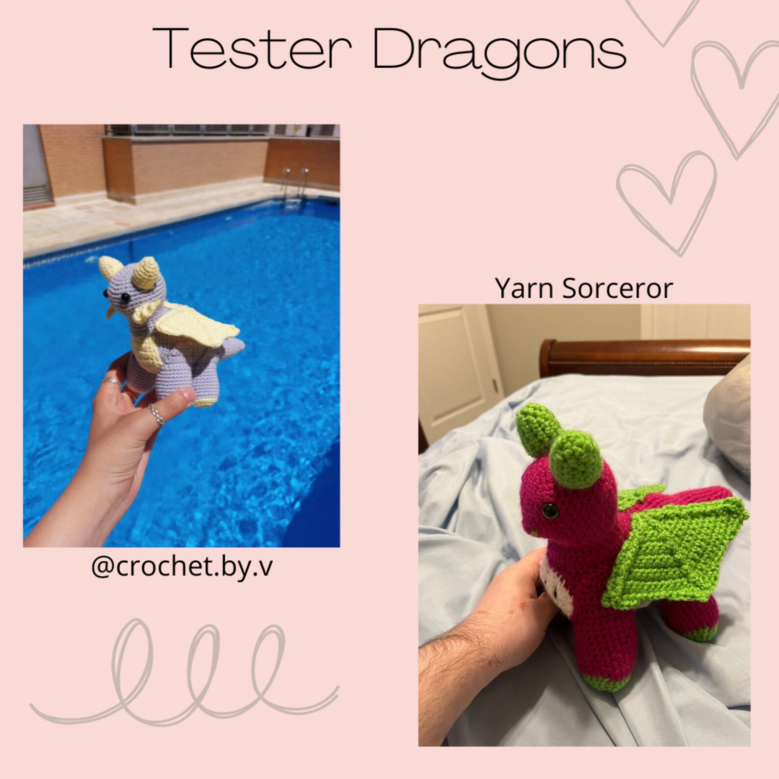 Sweet and Cuddly Dragon Pattern, Instant PDF Download Pattern, Crochet ...