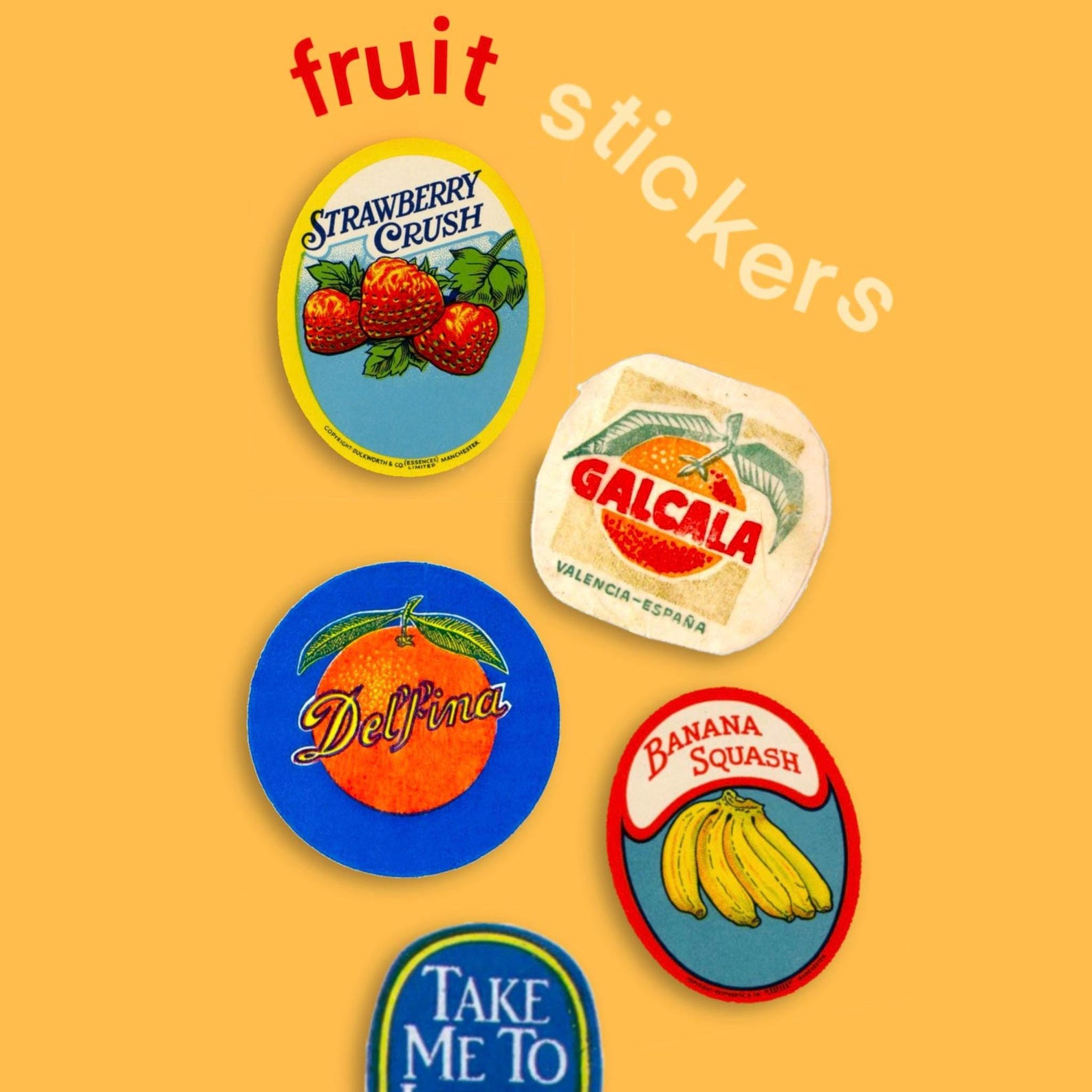 Paper Fruit Stickers, Planner Notebook Aesthetic Stickers for School ...