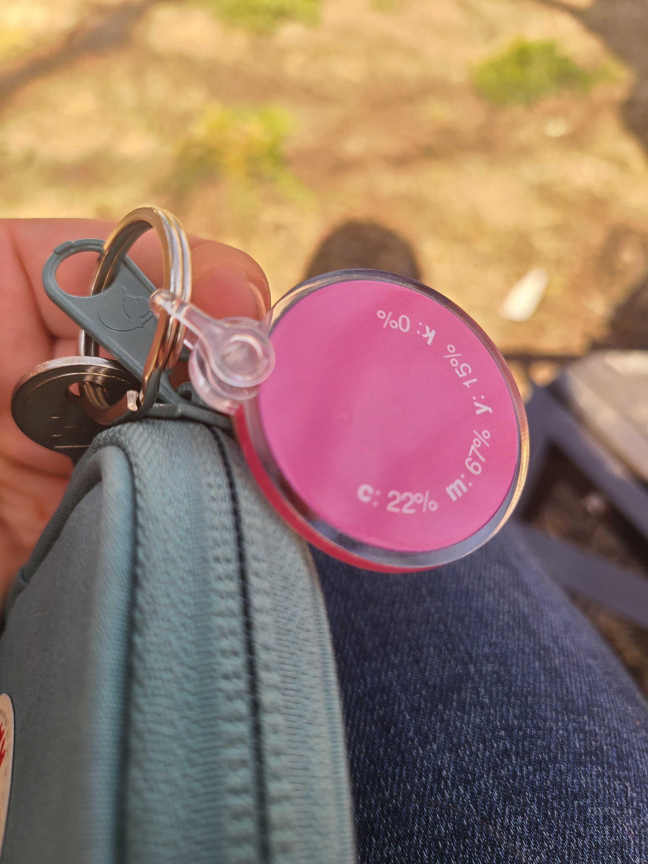 Keychain Acrylic Color Code CMYK Aesthetic Keychain - Etsy UK