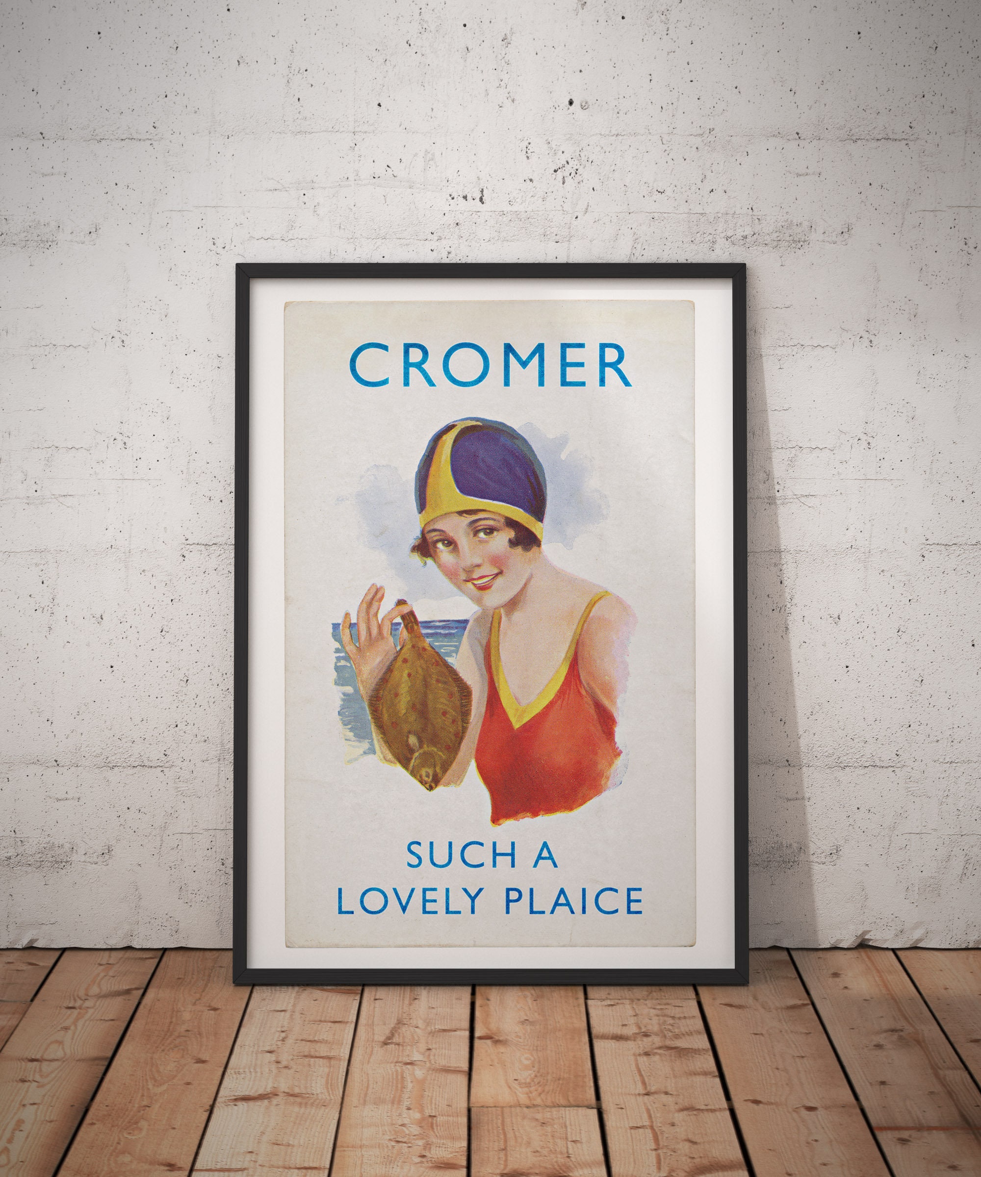 Cromer Such a Lovely Plaice / Print / Poster / A5 A4 A3 Sizes - Etsy UK