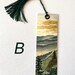 Mountain Bookmarks Handmade Bookmark Laminated With Tassel Watercolor ...