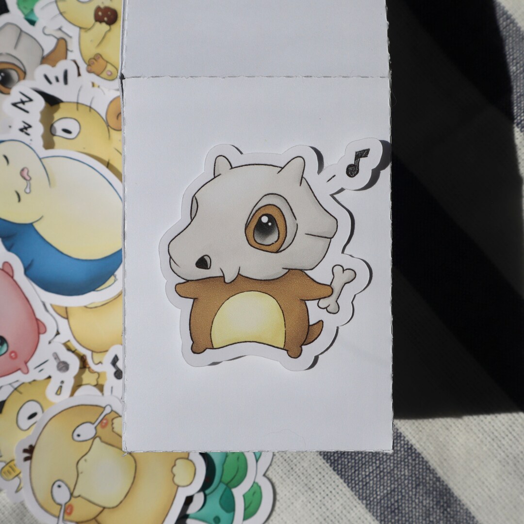 Cubone/cute Pokemon Stickers 201/pokemon Go/kawaii Sticker/bullet ...
