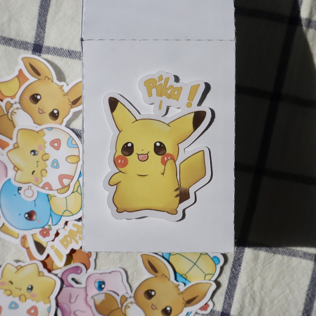 Pikachu/cute Pokemon Stickers 101/pokemon Go/kawaii Sticker/bullet ...