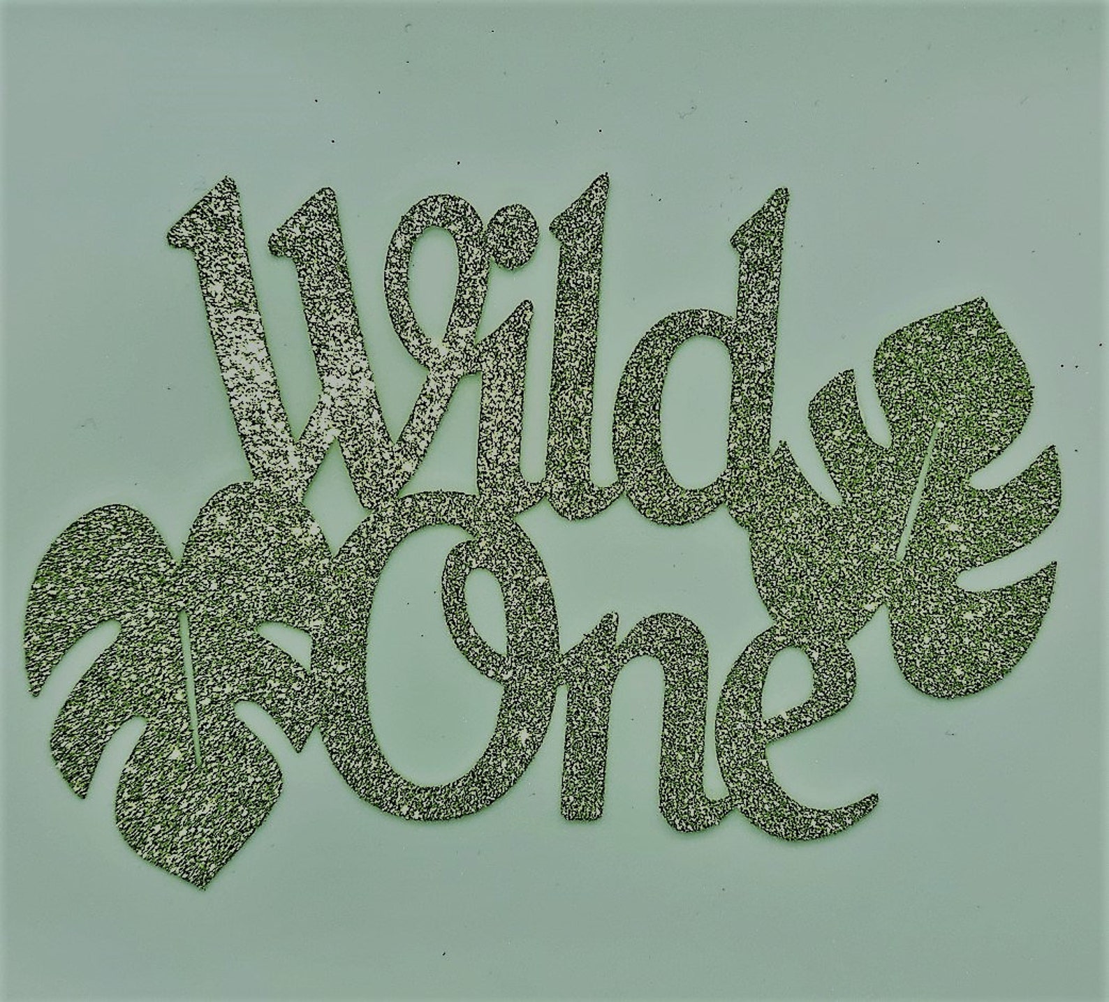 Wild One Cake Topper Palm Leaf Cake Toppers One Year Old - Etsy