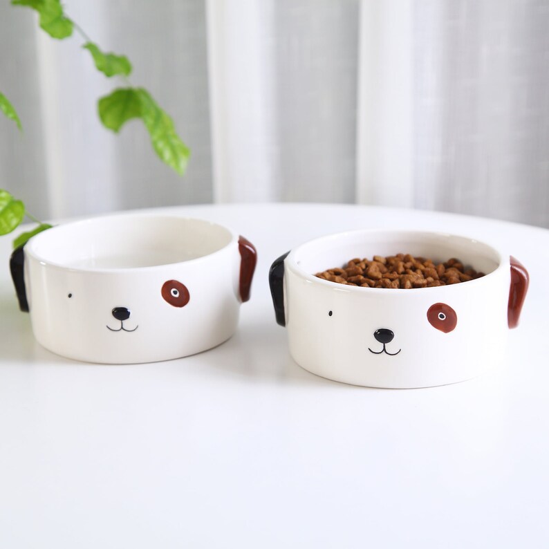 ADORABLE SMALL DOG Bowls Set of 2 Each Bowl is 4 Wide - Etsy