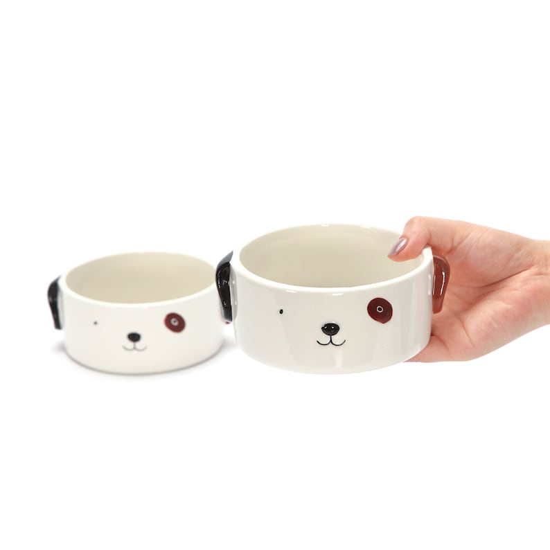ADORABLE SMALL DOG Bowls Set of 2 Each Bowl is 4 Wide - Etsy