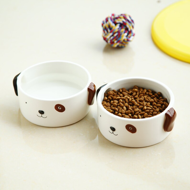 ADORABLE SMALL DOG Bowls Set of 2 Each Bowl is 4 Wide - Etsy