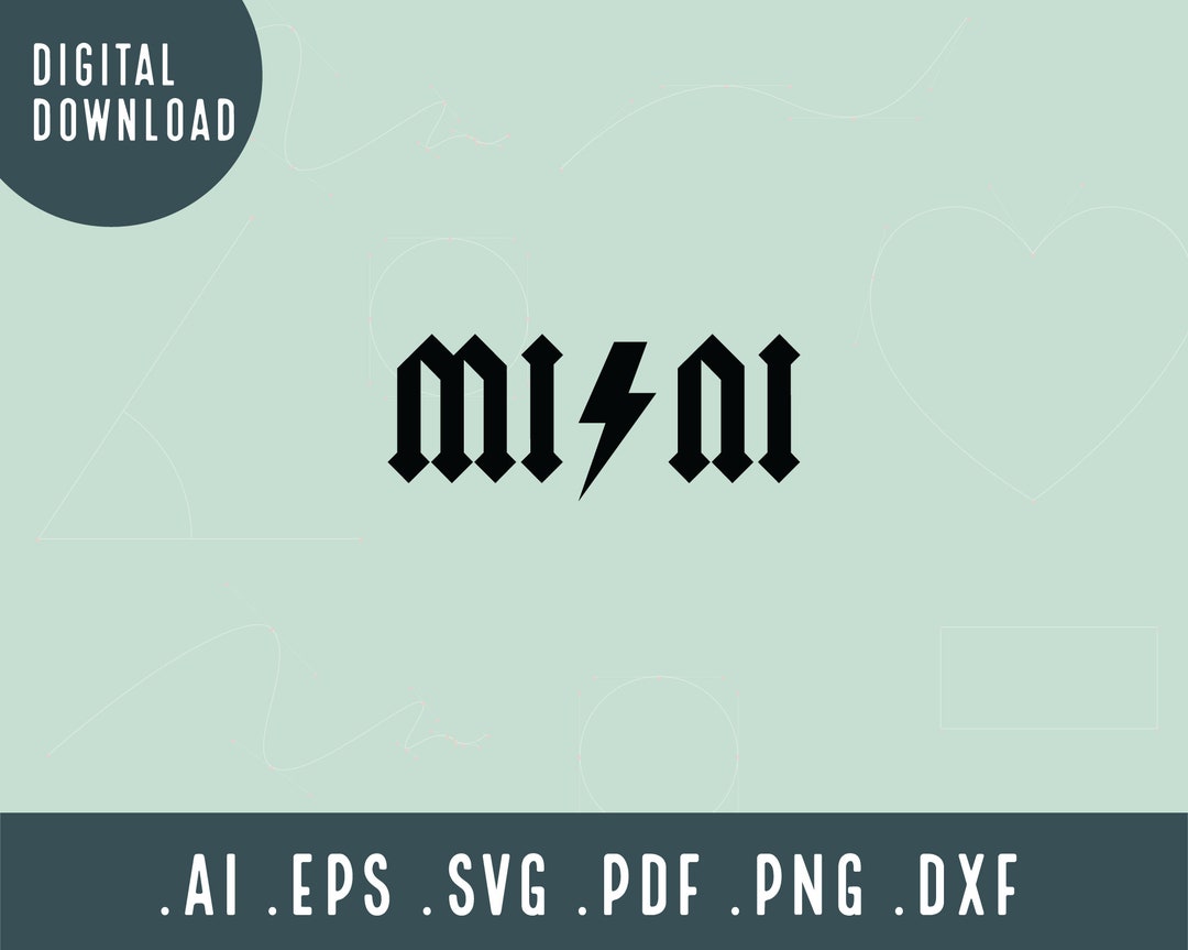 Rocker Mini SVG | Mini SVG | Svg Cut File - Etsy