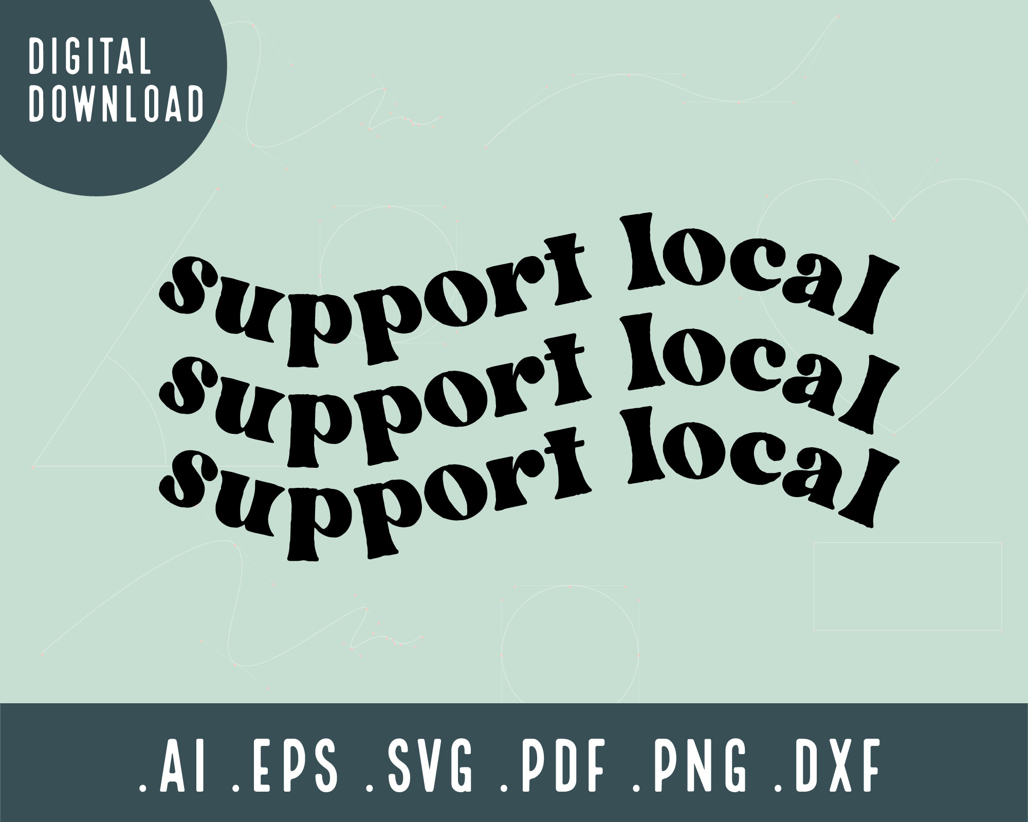 Support Local SVG Shop Small SVG Small Business Svg Cut - Etsy