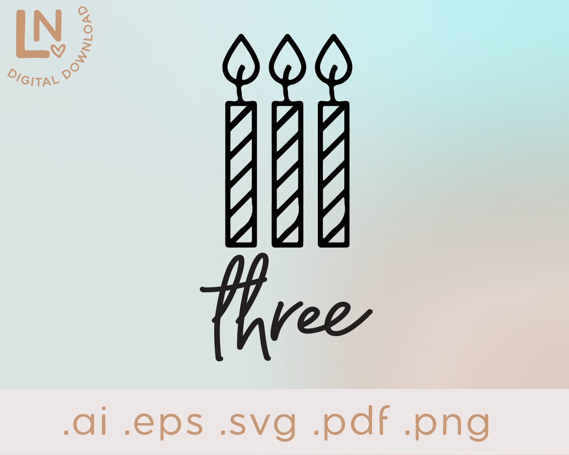 Third Birthday SVG 3rd Birthday Shirt SVG Three Birthday - Etsy