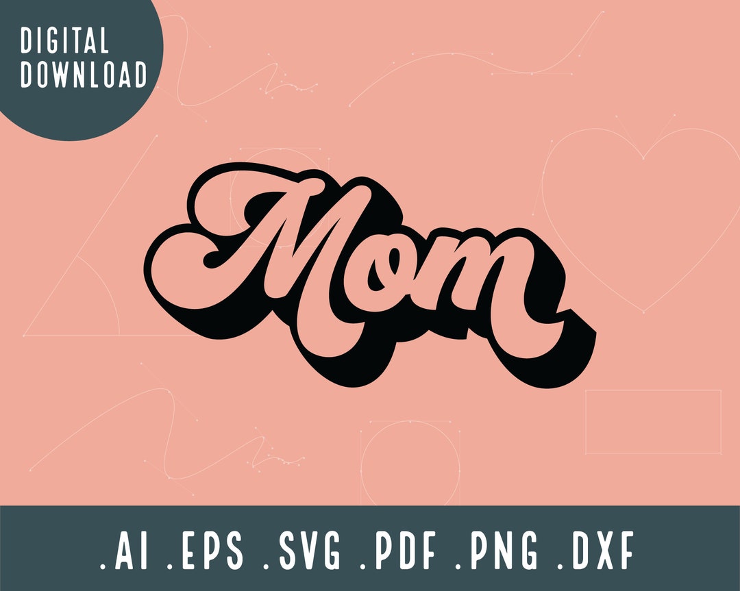 Retro Mom SVG | Groovy Mom SVG | Mom SVG | Svg Cut File - Etsy