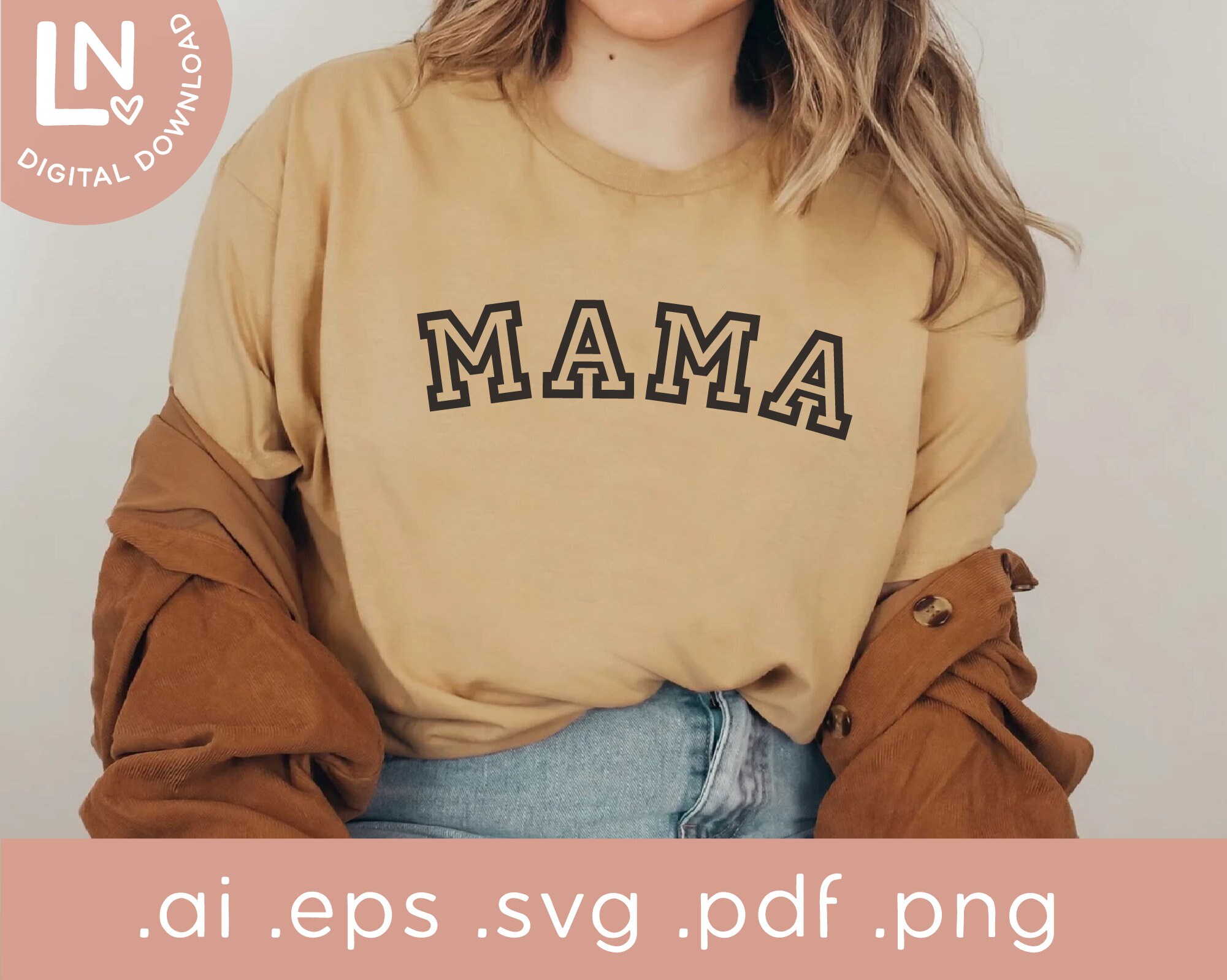 Mama Arc | Mama Arched Outlined SVG | Mama Shirt Png | Mama Outlined ...