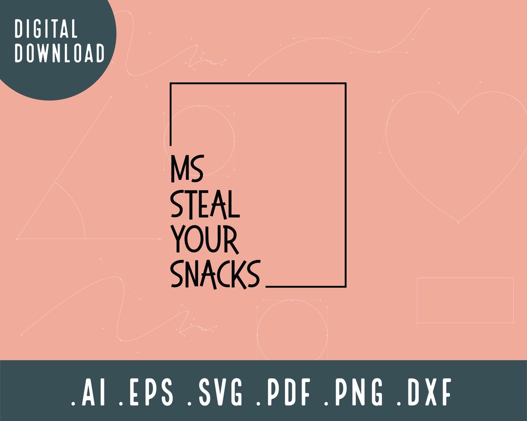 Ms Steal Your Snacks Svg | Toddler Girl SVG - Etsy