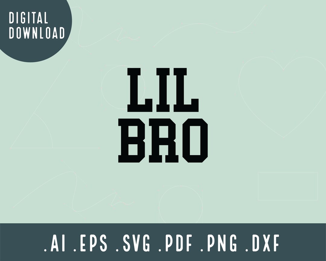Little Bro SVG | Little Brother Toddler SVG | New Baby Boy Svg Cut File ...