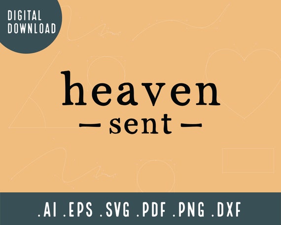 Heaven Sent SVG Rainbow Baby SVG Pregnancy Announcement - Etsy Finland