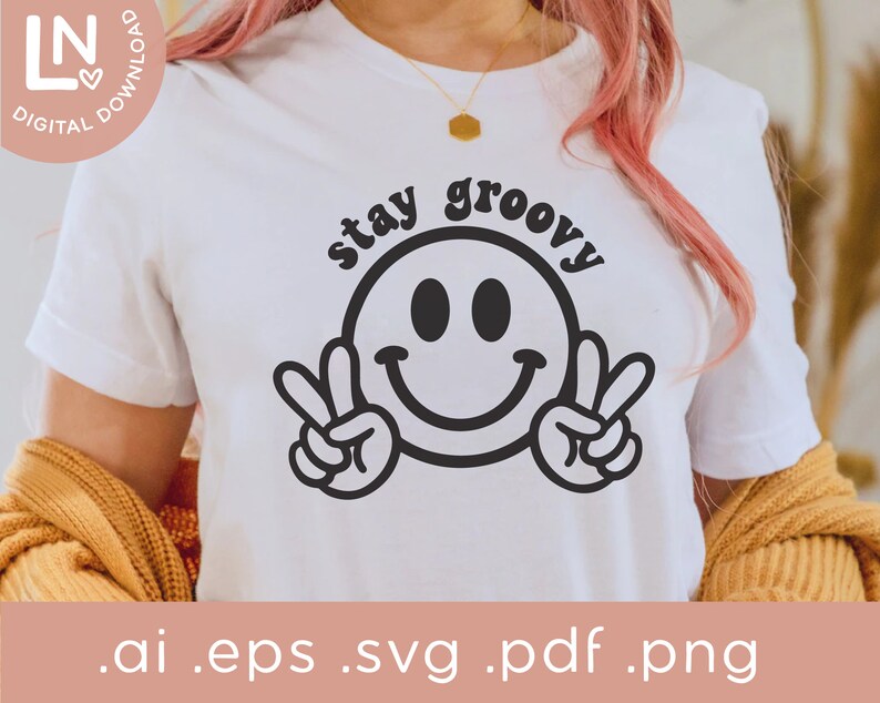 Stay Groovy SVG Retro Smiley Face Svg Stay Groovy Peace - Etsy Stay Groovy SVG Retro Smiley Face Svg Stay Groovy Peace - Etsy