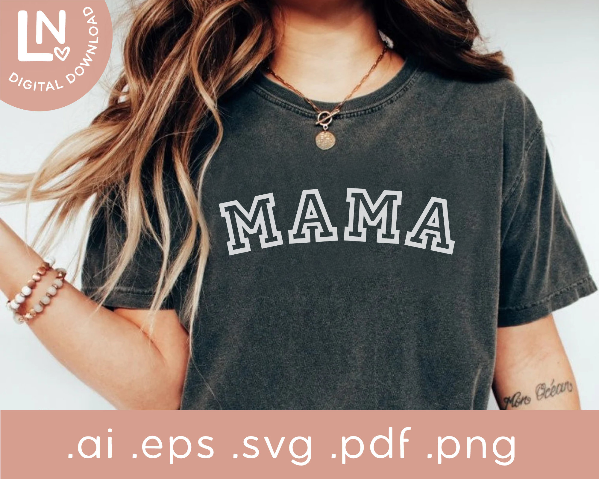 Mama Arc | Mama Arched Outlined SVG | Mama Shirt Png | Mama Outlined ...