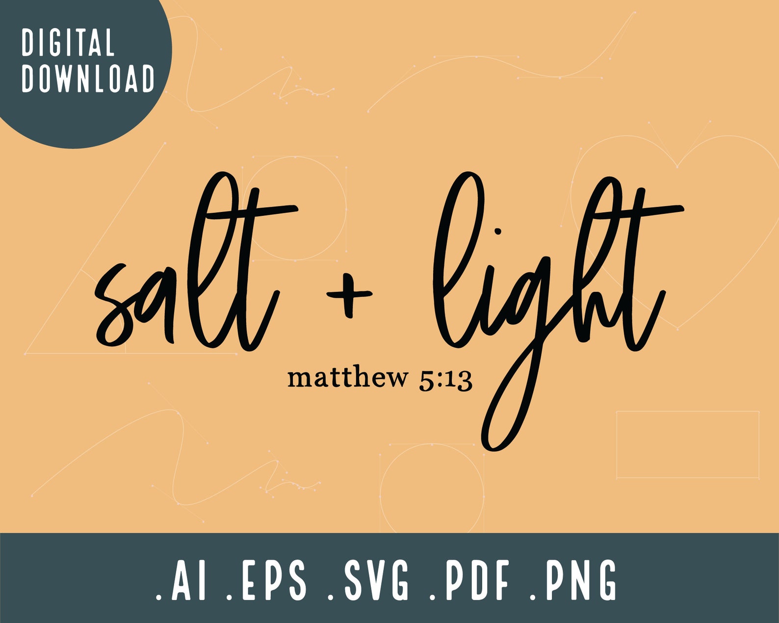 Salt and Light SVG | Christian SVG | Bible Verse SVG | Svg Cut File - Etsy