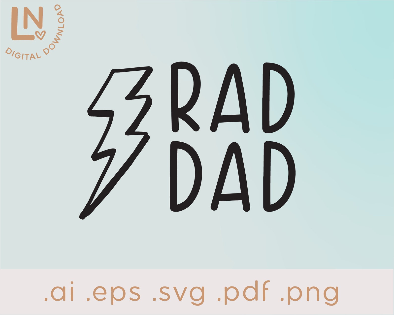 Rad Dad SVG Dad Svg Father's Day SVG Father Svg | Etsy