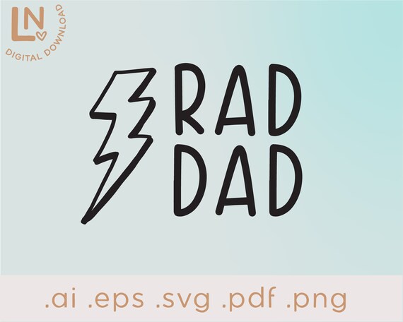 Rad Dad SVG Dad Svg Father's Day SVG Father Svg | Etsy