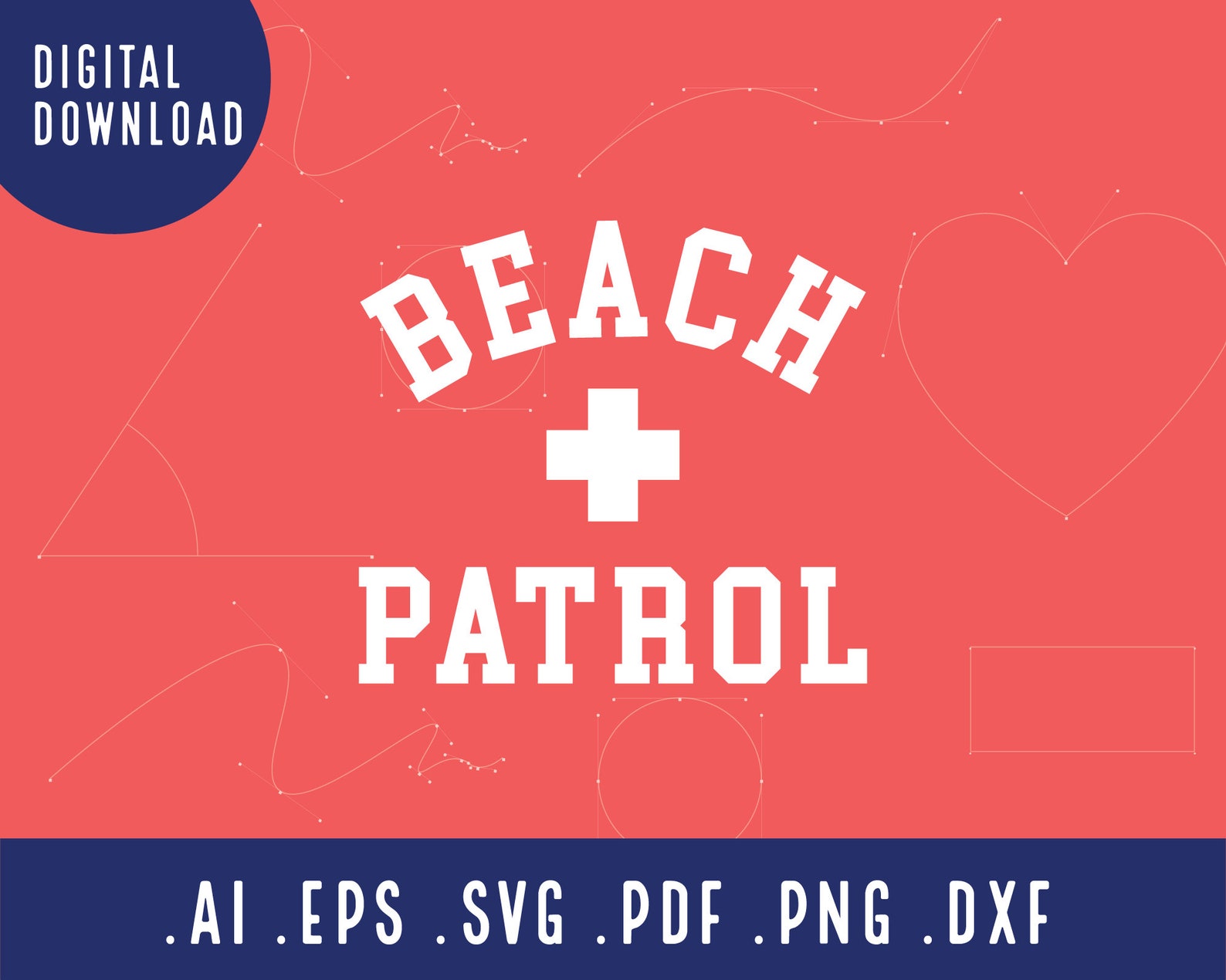 Beach Patrol SVG Summer PNG Lifeguard svg Summer Svg cut | Etsy