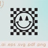 Checkered Circle Outline SVG Retro Checkered Flag Circle Svg PNG ...