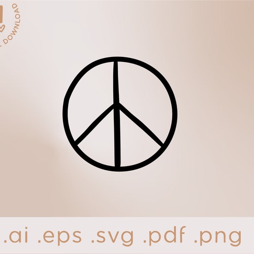 Peace Sign SVG - Etsy