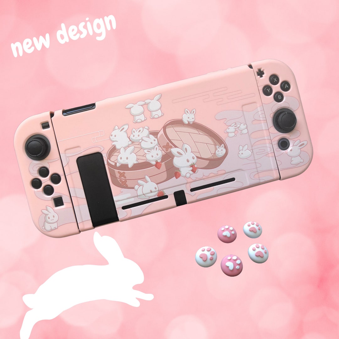 Kawaii Nintendo Switch Skin Cute Nintendo Switch Case Pink Soft Skin ...