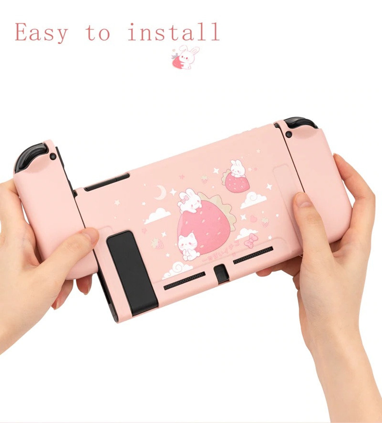 Kawaii Nintendo Switch Skin Cute Nintendo Switch Case Pink | Etsy