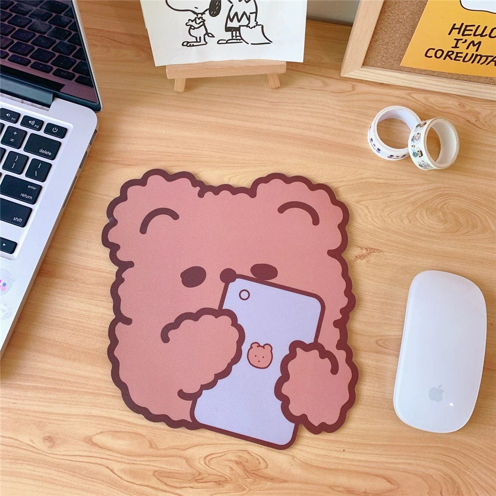 Cute 3D Cut Kawaii Mouse Pad Cute Mouse Pad Pink Mouse Pad | Etsy