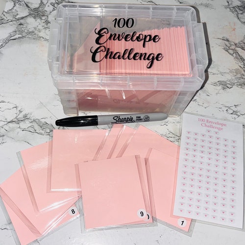 100 ENVELOPE CHALLENGE L 30K Saving Challenge Tracker Save - Etsy