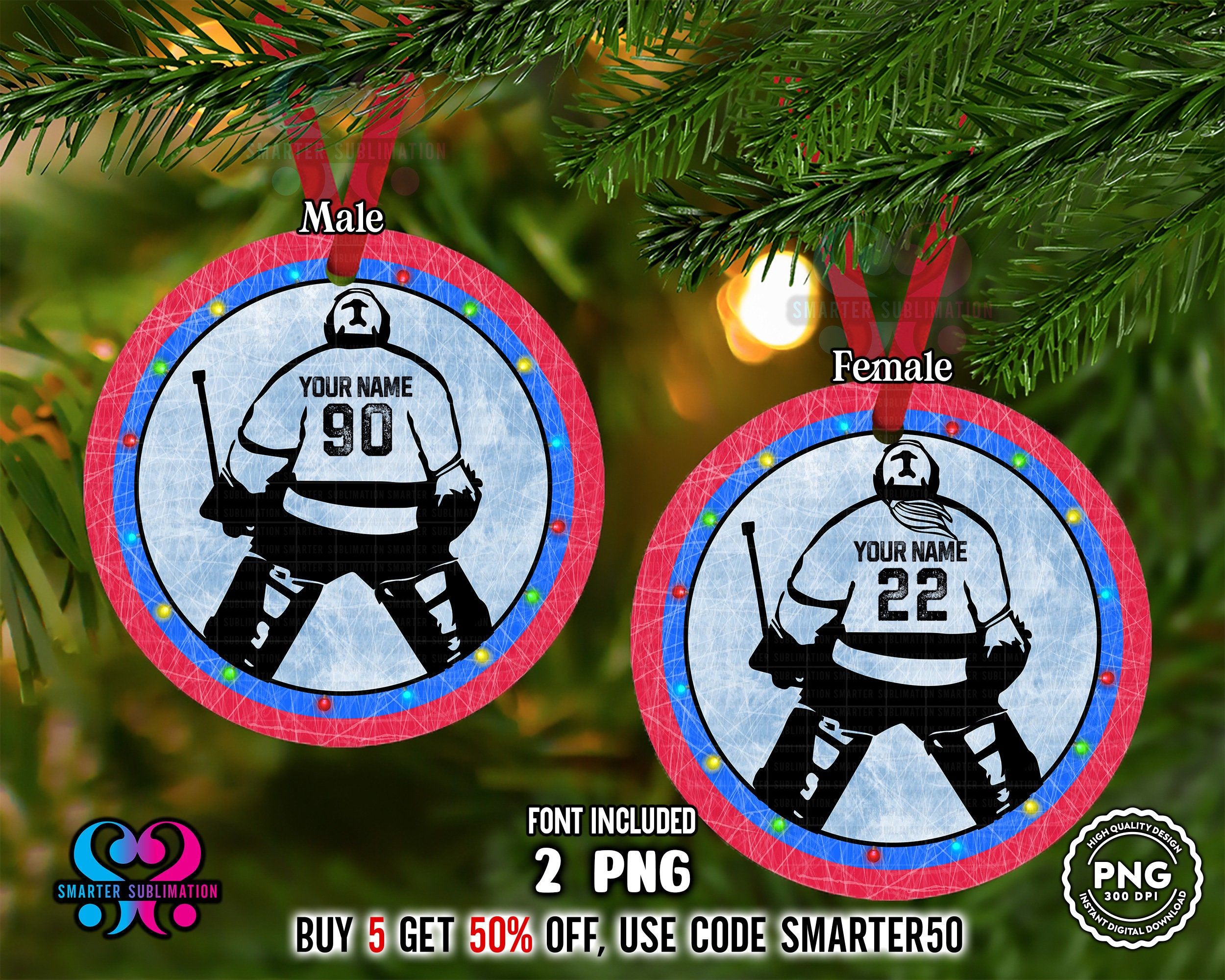 Christmas Goalie Hockey Jersey Personalized Goalie Hockey - Etsy