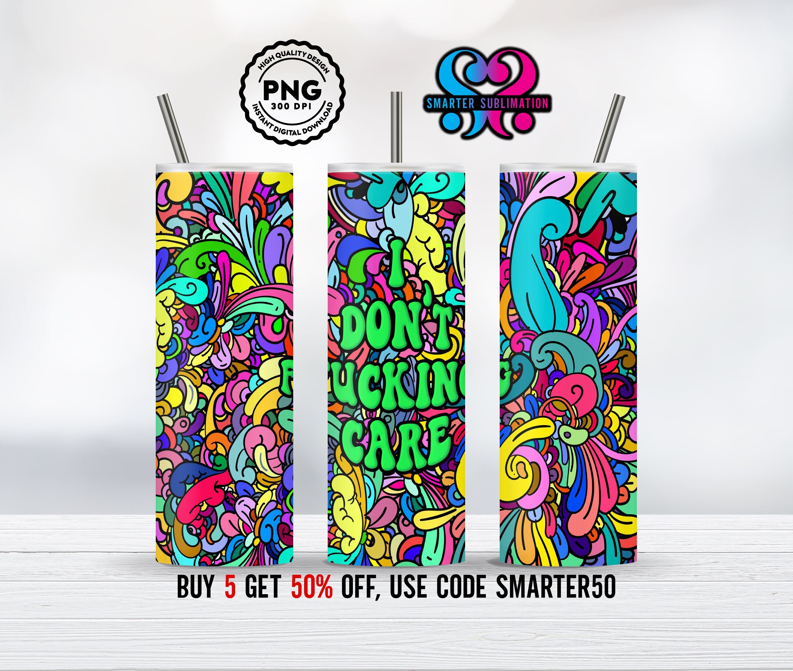 I Don't Fucking Care Tumbler PNG Offensive Tumbler Sassy - Etsy