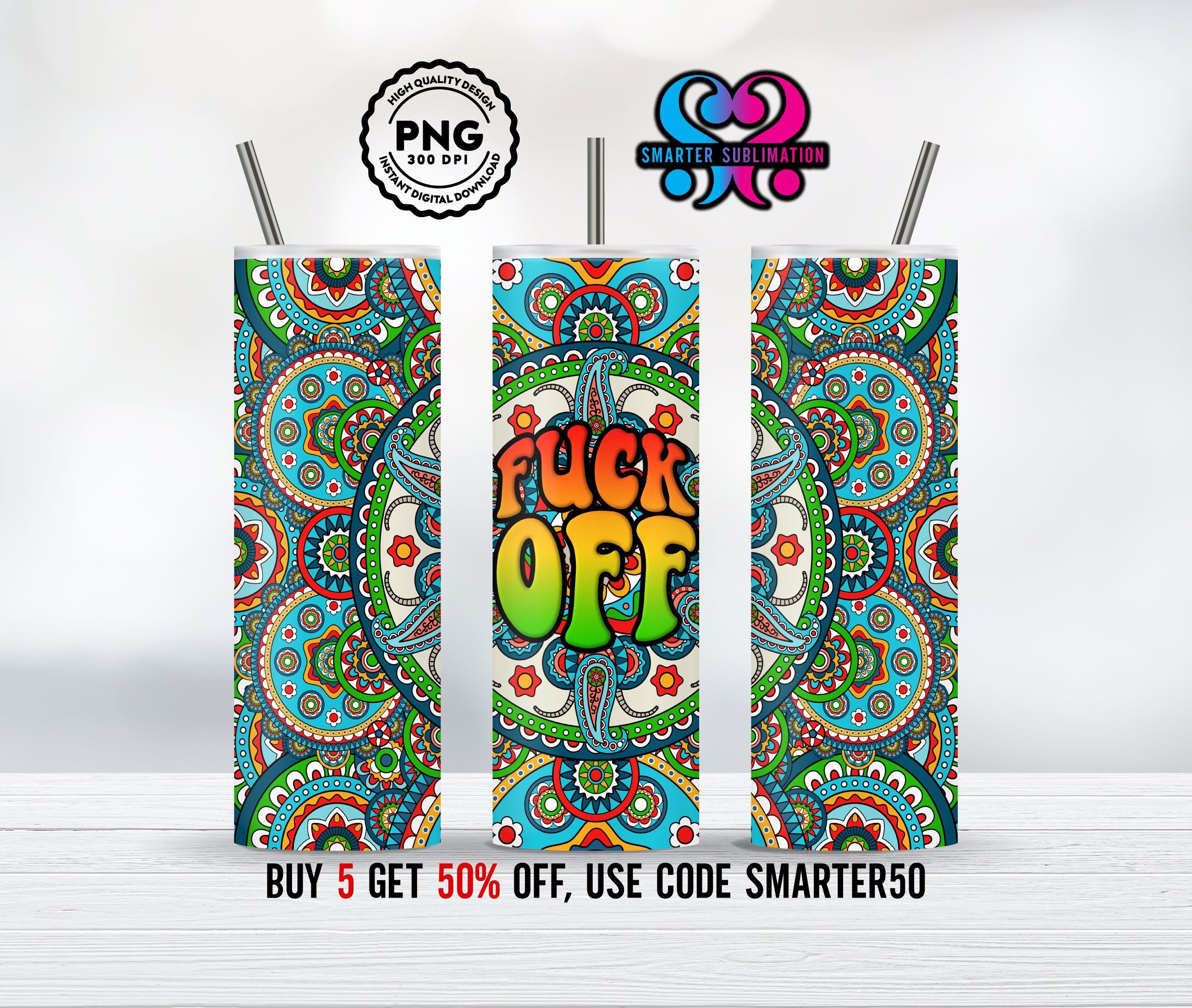 Fuck off Tumbler Wrap PNG Offensive Tumbler Sassy Tumbler | Etsy