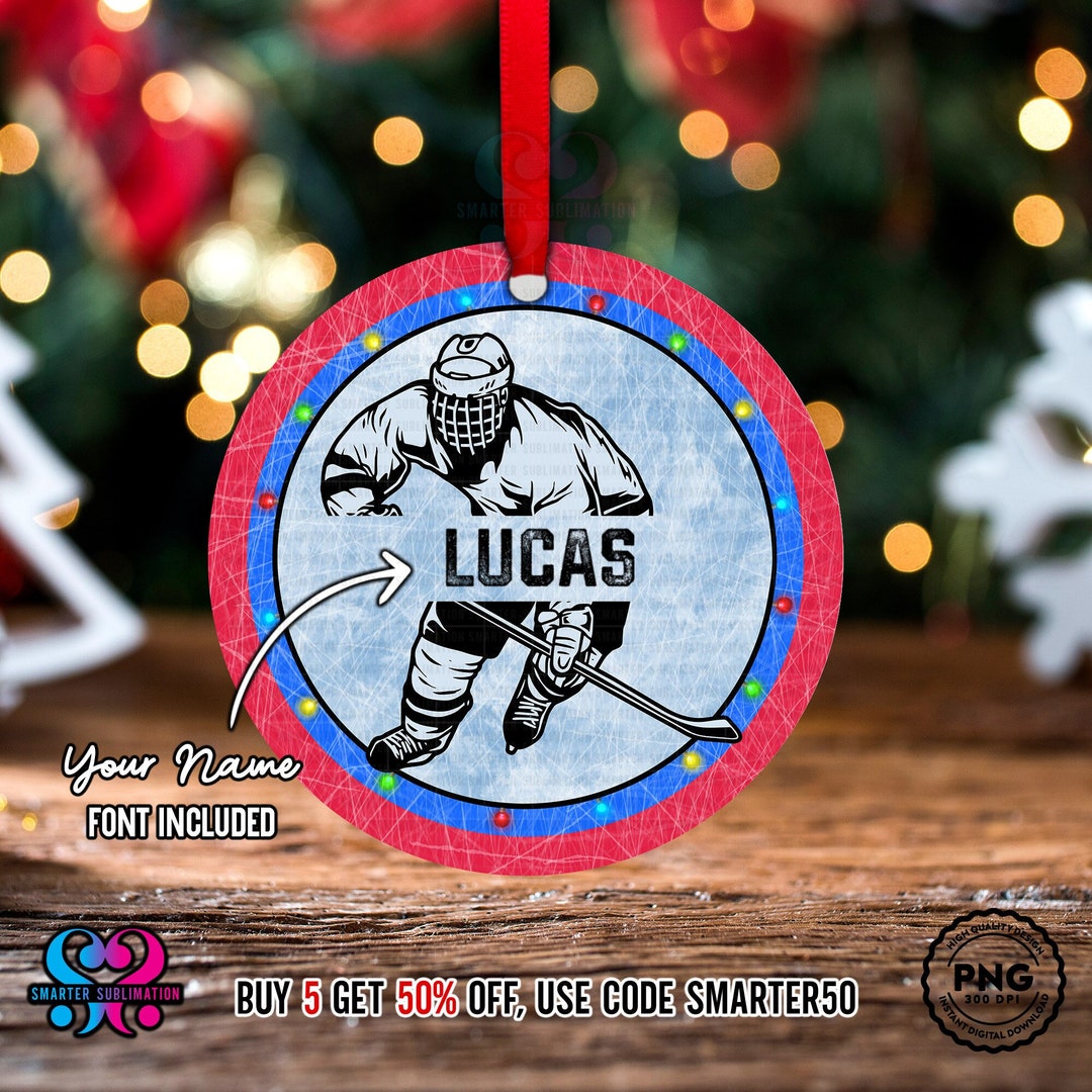 Christmas Hockey Png , Personalized Hockey Player ,stadium Series ...
