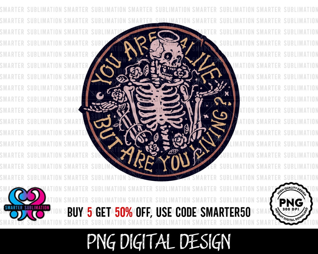 You Are Alive Png , Flower Skull PNG , Boho Skull Png , Wild Spirit Png ...