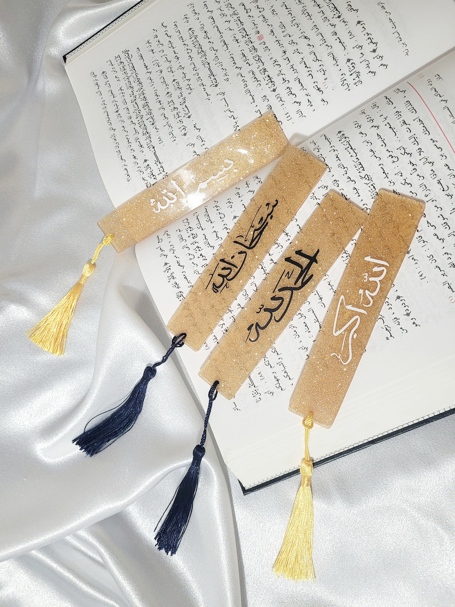 Customized Decorative Resin Bookmarks Arabic/english With - Etsy