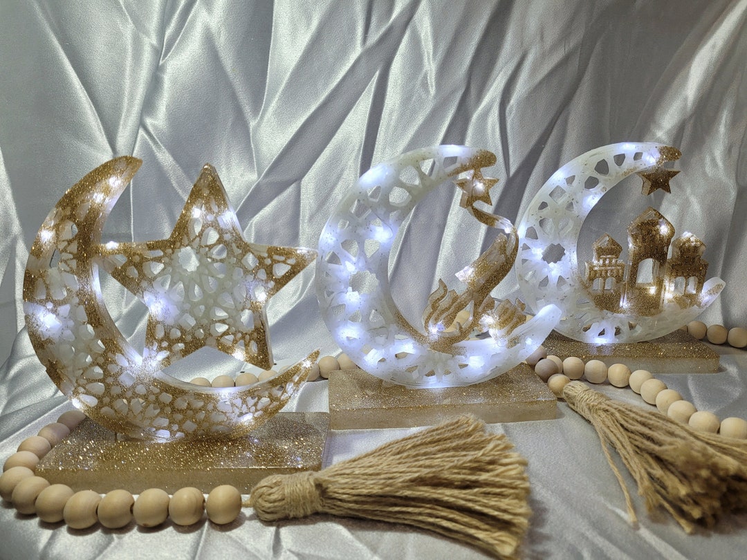 Crescent Moon With Mosque / Ramadan / Eid LED - Etsy