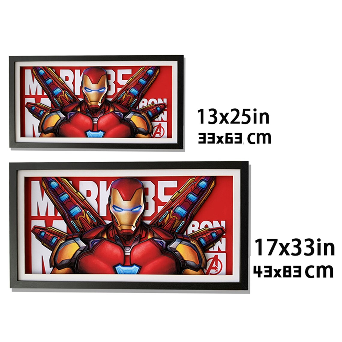 Iron Man MARK85 Avengers 3D Picture Frame Marvel | Etsy