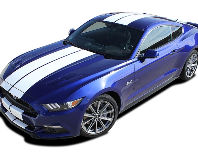 Ford Mustang Dual Racing Stripes Decal Vinyl Sticker Graphics ...
