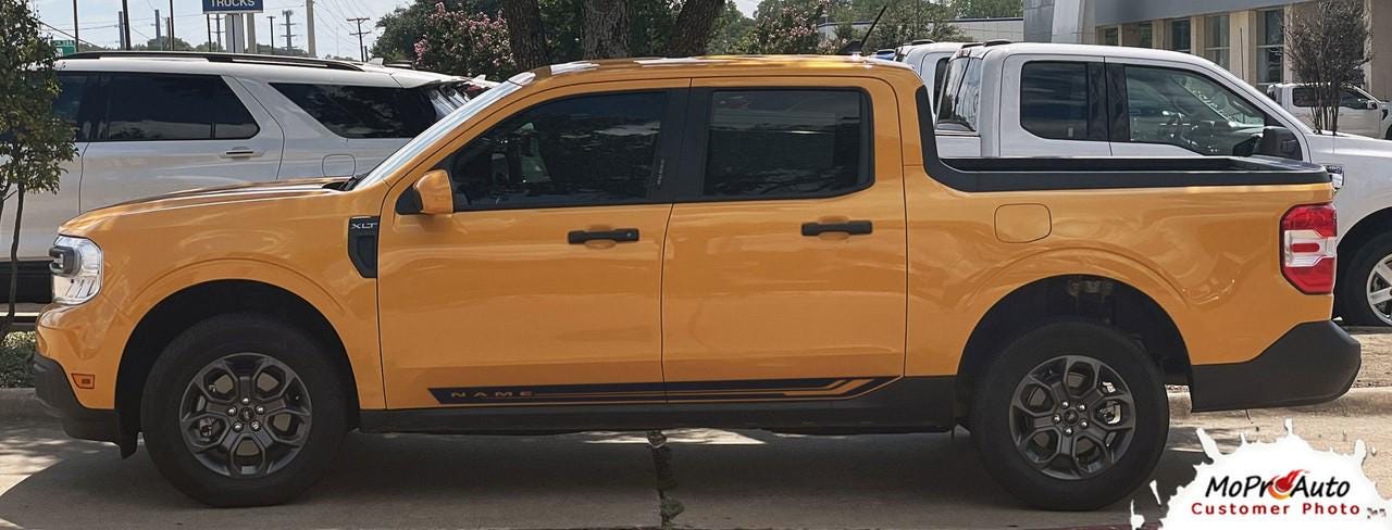 PITCH ROCKER : Fits Ford Maverick Side Body Door Rocker Stripes Vinyl ...