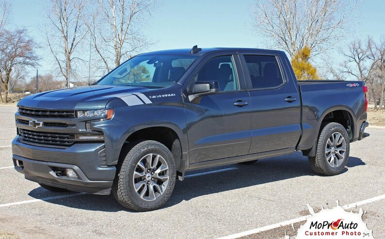 HASHMARK 1500 : Chevy Silverado Fender Hood Stripes Double Bar Hash ...